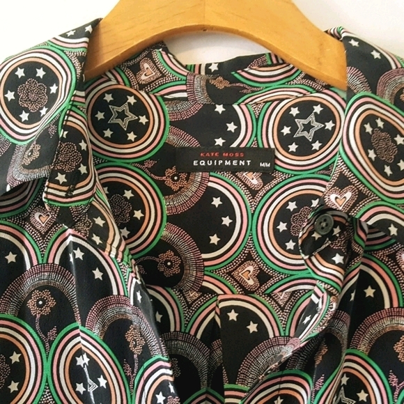 Equipment | Tops | Equipment Kate Moss Slim Signature Silk Shirt Nwt ...